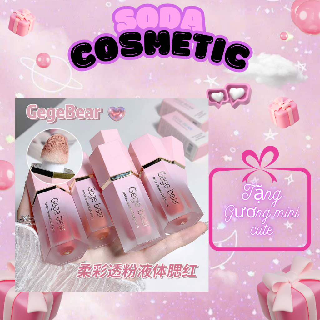 Gege Bear Liquid Blush, Covers Dark Eye Circles, Long Lasting Not Low ...