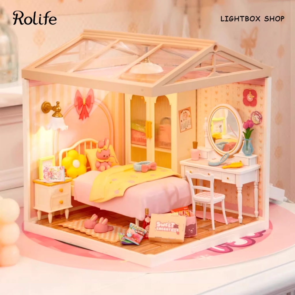 New LAUNCH Rolife Super Creator by Robotime DW016 DIY Dollhouse made of ...