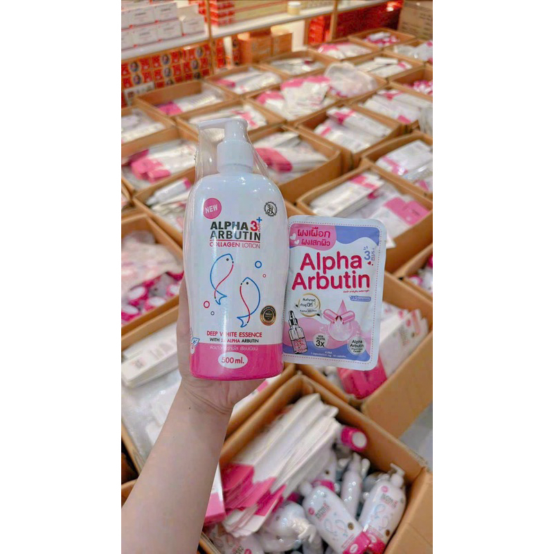 Combo Body Lotion + Alpha Arbutin Collagen Lotion 3+ Plus | Shopee Malaysia