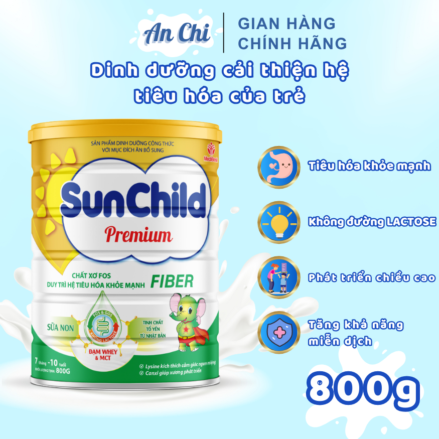 Sunchild Premium FiBer Milk Can 800G, Nutrition to Improve Children's ...