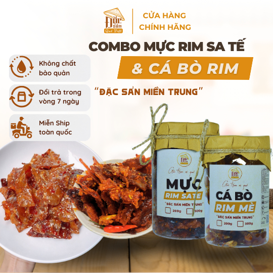 Combo of 2 Pots of Rim Sate Squid, Vietnamese Countryside Specialty ...