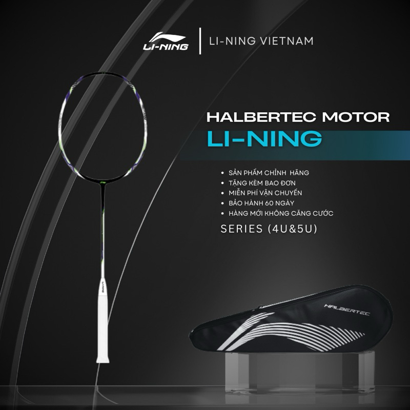Genuine LN Halbertec Motor 3U, 4U, 5U badminton racket, comes with 01 ...