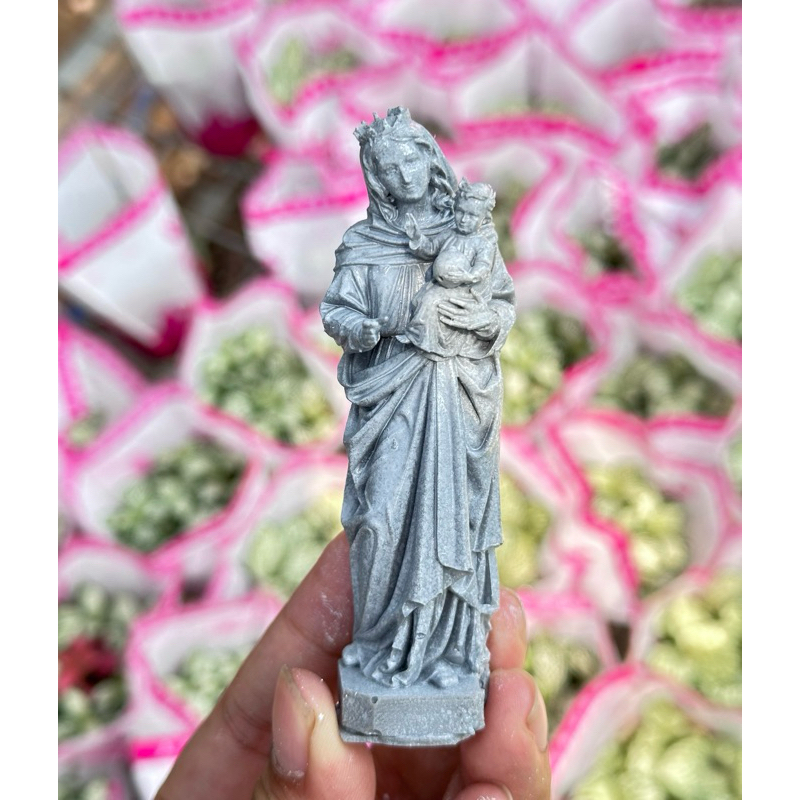 Statue of the Virgin Mary mini decor terrarium, miniature landscape ...