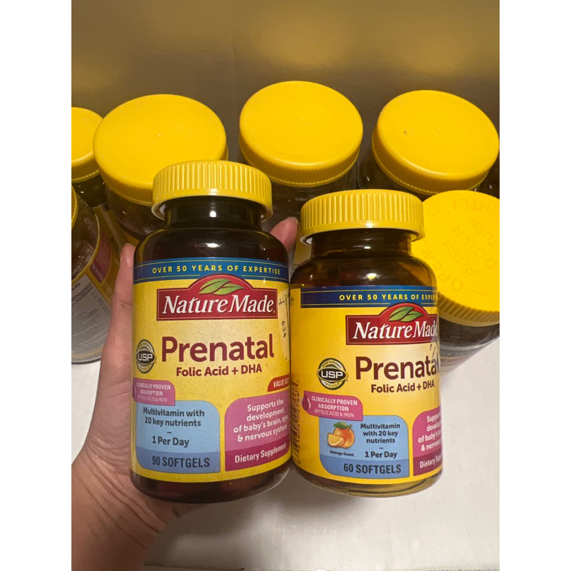 Nature Made Prenatal Multivitamin Folic Acid + DHA 150 tablets ...