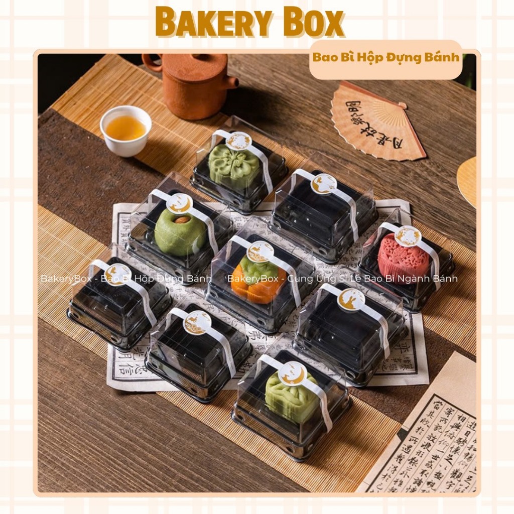 XY65S | 100 Boxes of Black Base for Nama Chocolate, Mooncakes (50gr ...