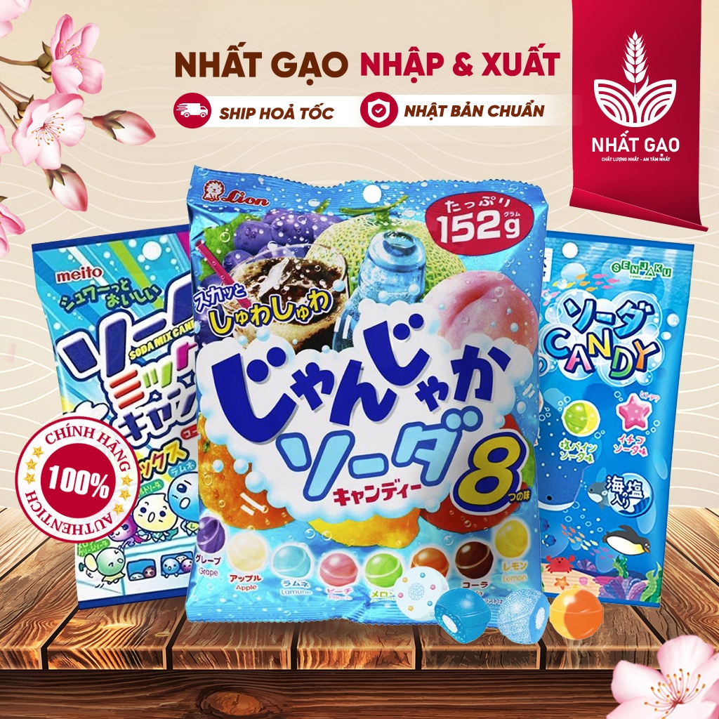[2025/2026] Lion Soda Candy, UHA, Salted Caramel, IQ Lollipops, Meito, Ramune, Japanese fruit ...