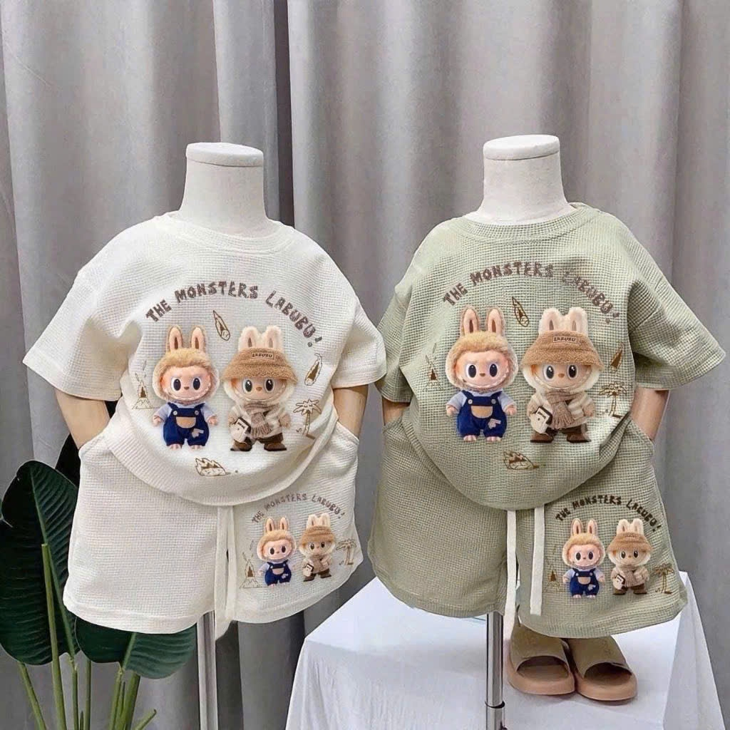 Labubu Baby Boy short sleeve Set for Children from 8-36kg made of ...