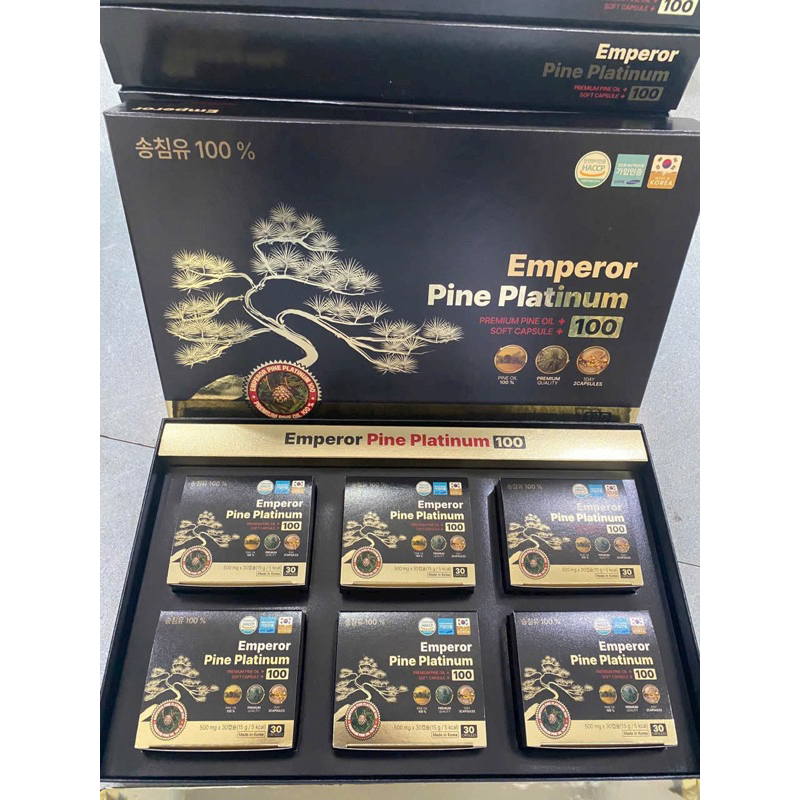 Emperor PINE PLATIUM 100 PREMIUM KOREAN Red PINE Essential Oil - Box of ...