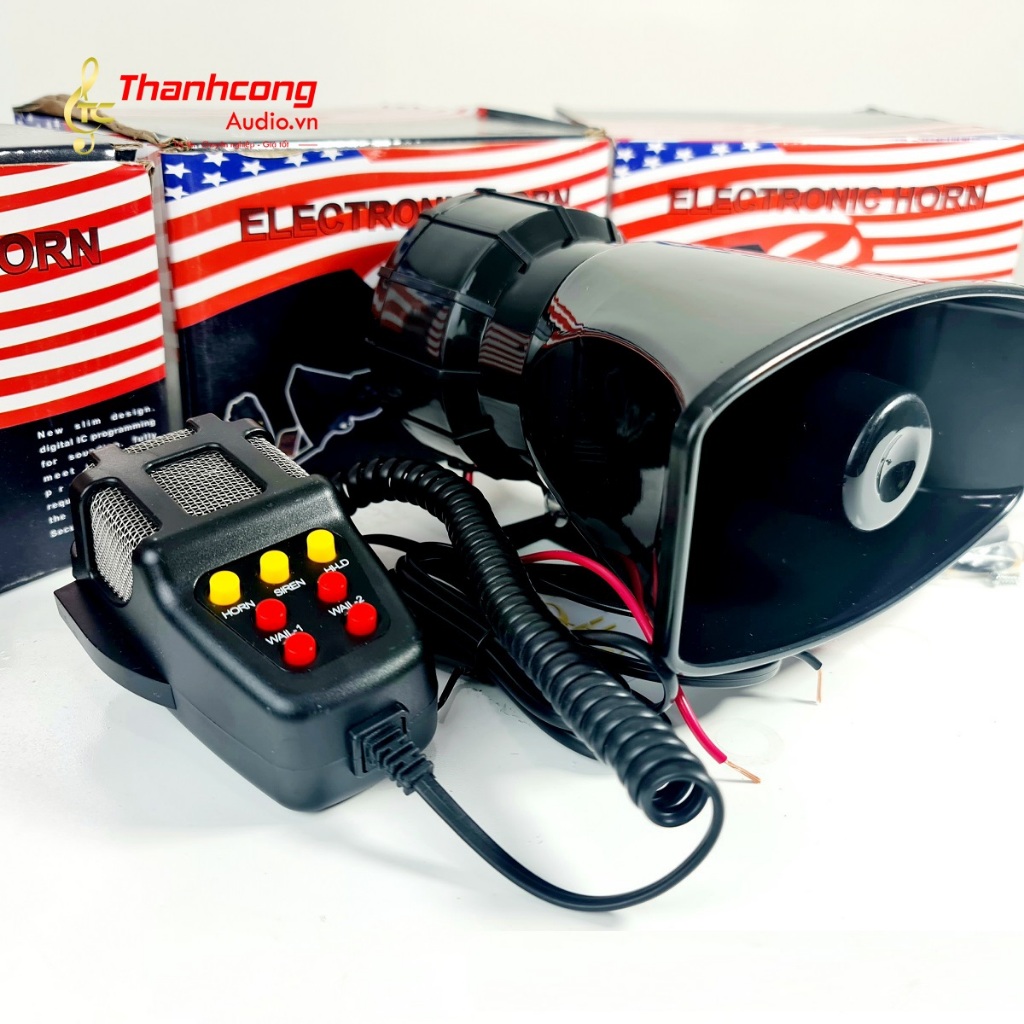 Police Speaker and Siren Set for Cars, Boat Loudspeakers - 7 Sound ...