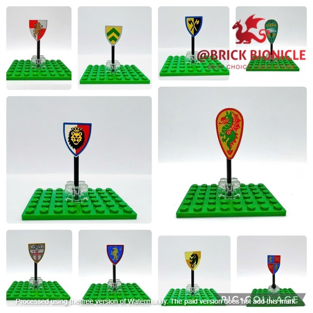 Lego PARTS AUTH - LEGO CASTLE SHIELDS PARTS | Shopee Malaysia