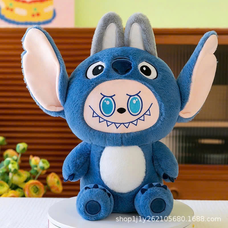 Anvihome Green Labubu Stitch Teddy Bear - Super cute Labubu Stuffed ...