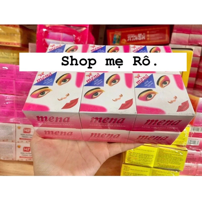 Combo of 10 jars of mena skin whitening cream 5g from Thailand (cheap ...