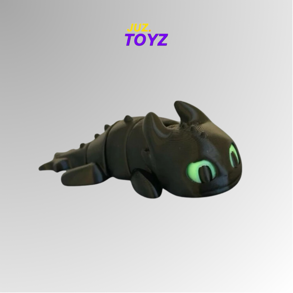 Keychain, 3D printed Toothless model from environmentally friendly ...
