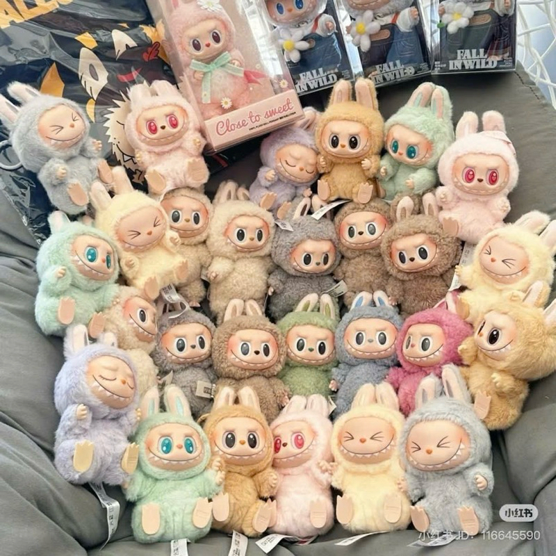 Blind Box Labubu v1 V2 Labubu Macaron Pop Mart Keychain v1 | Shopee ...