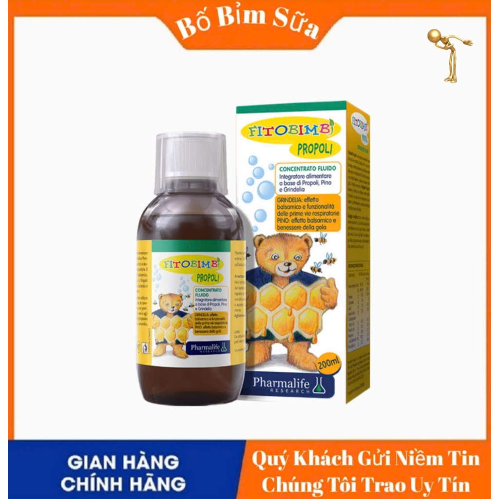 [ Genuine ] Date 05-2025 FITOBIMBI Propoli Cough Syrup Supports Sore ...