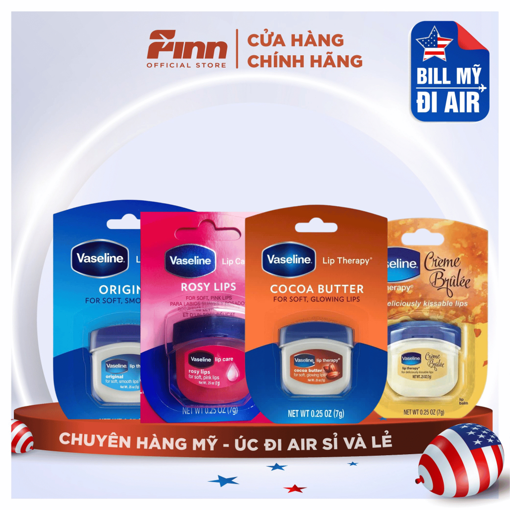 [BILL American AIR] Vaseline Lip Therapy Synthetic Lip Care 7g (jar ...