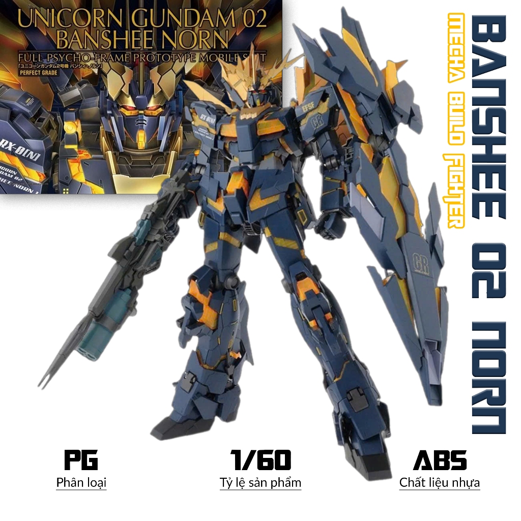 Pg Unicorn Banshee 02 Model, 1/60 Mecha Fighter, Plastic Toy, Smart ...