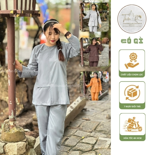 Women's blue tie clothes to go to the temple, kate silk clothes with ...