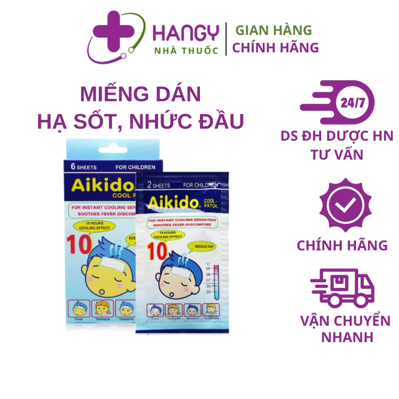 Aikido fever-reducing patch [REDUCING FEVER HOT] toothache, headache ...
