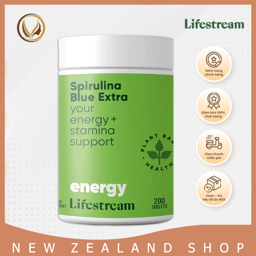 New Zealand Lifestream Spirulina Blue Extra mineral supplement pills ...