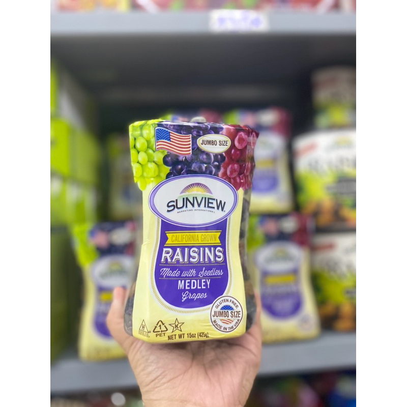 (date 2026) SUNVIEW RAISINS Mixed GRAPES 425g Box | Shopee Malaysia