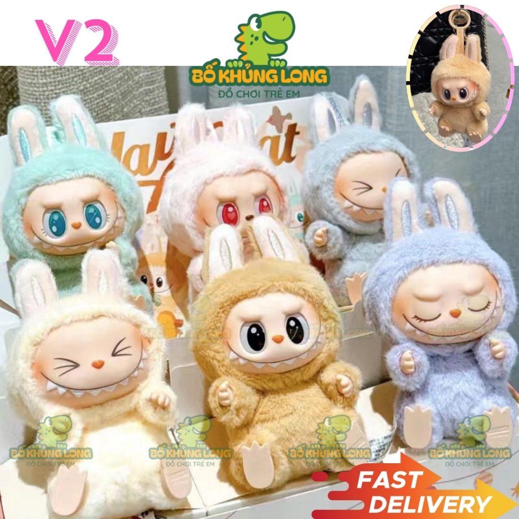 Fullbox Blind Bag Labubu V2/ V1 Labubu V2 Keychain Super Cute Outfit ...