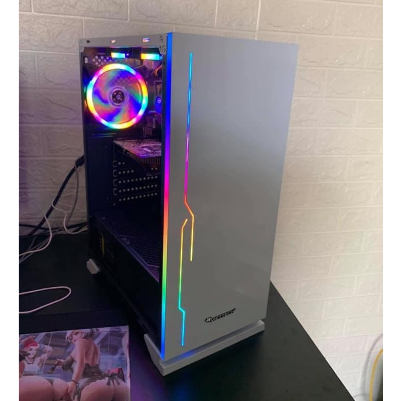 Case (computer case) CESAR SNOW White, Black ATX (No Fan) | Shopee Malaysia