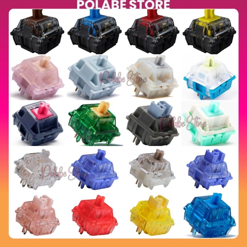 Compilation of Gateron Ink Cap Switch mechanical keyboard Gateron CJ ...