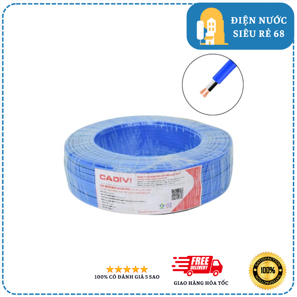 [Retail By 1 meter] VCMD CADIVI Soft Double Electrical Wire / 2x1.5mm ...