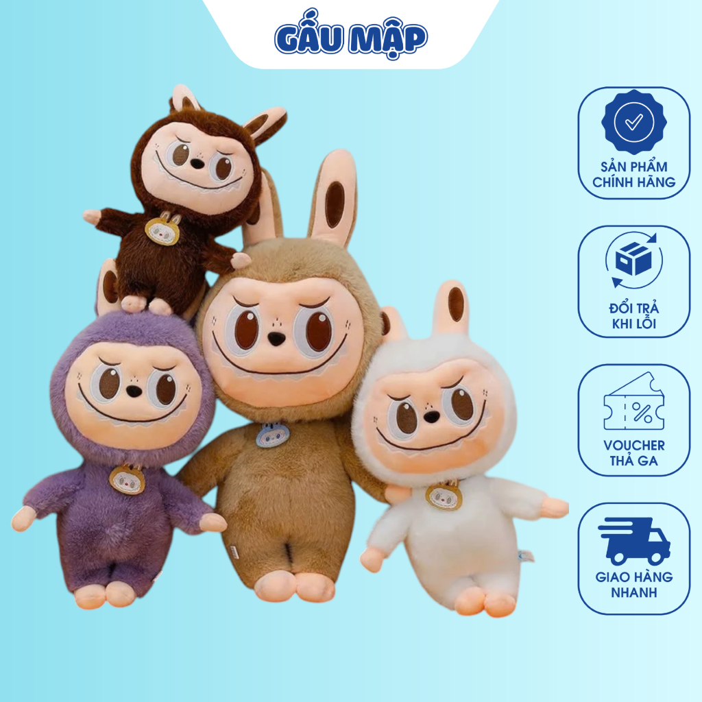 Labubu Teddy Bear Holding Teeth Hot Trend, Cute Mischievous Cartoon ...