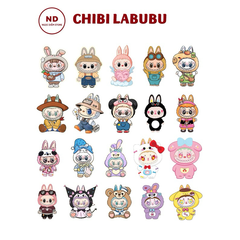 1000 Chibi 2025 red envelopes, Labubu red envelopes, cartoon red ...
