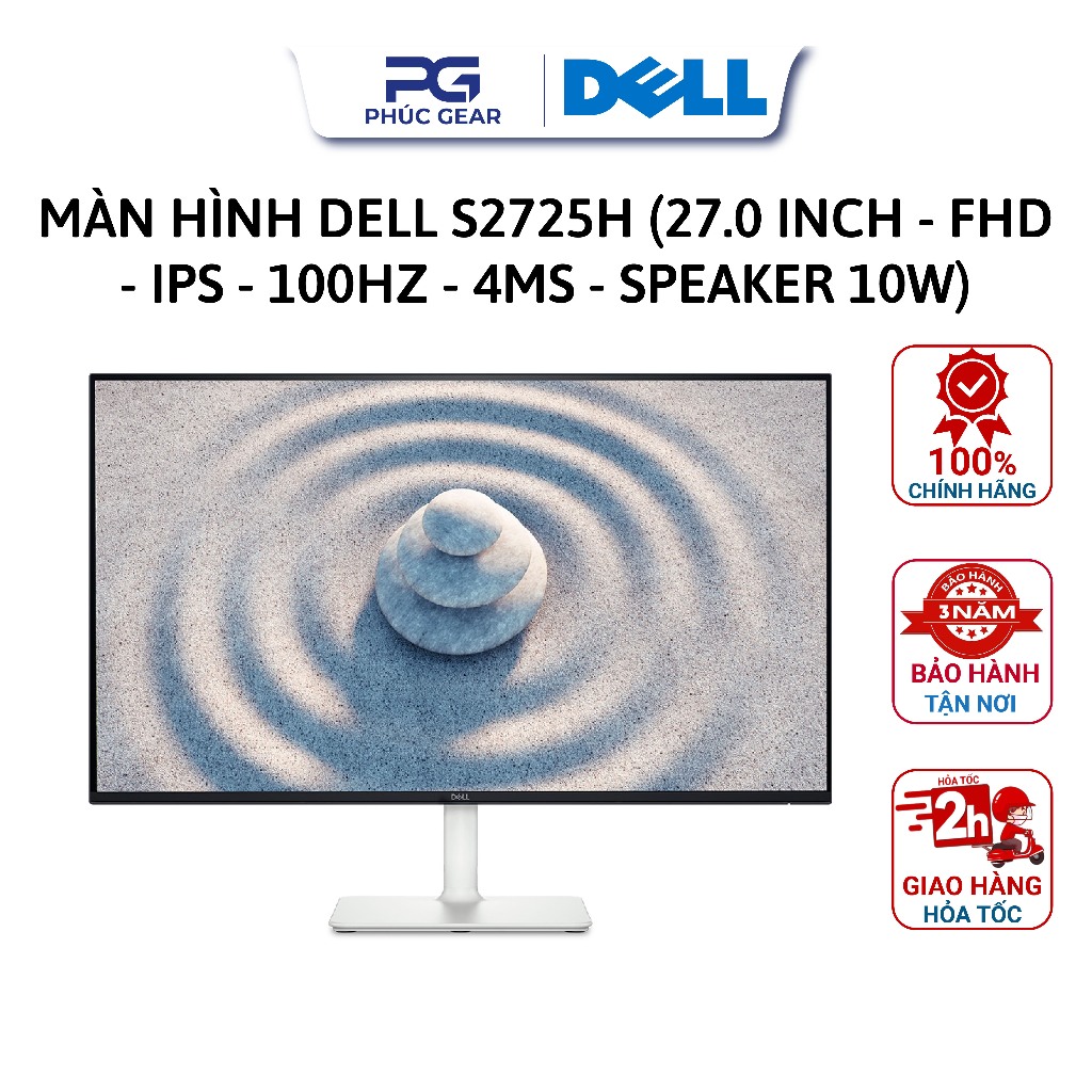 Dell S2725H Monitor (27 " - FHD - IPS - 100Hz - 4ms - Speaker ...