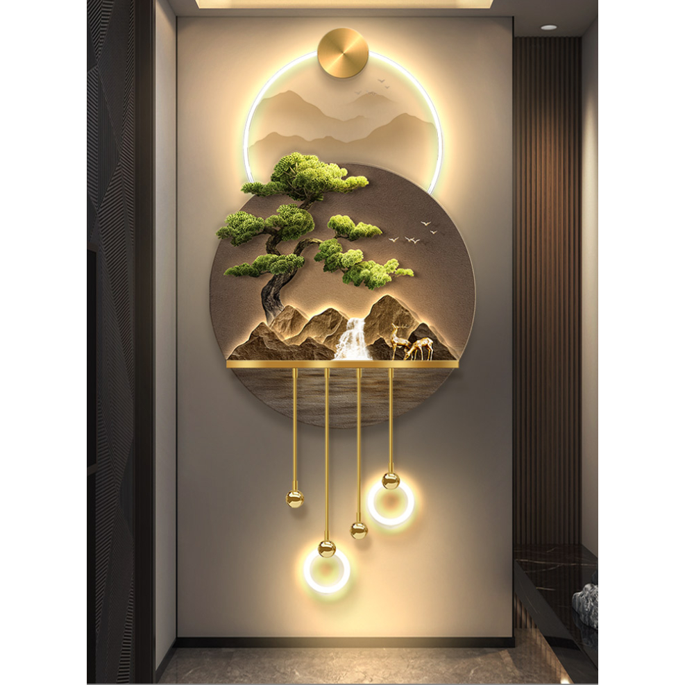 Tall led light painting to decorate living room-bedroom-cafe-gift-spa ...