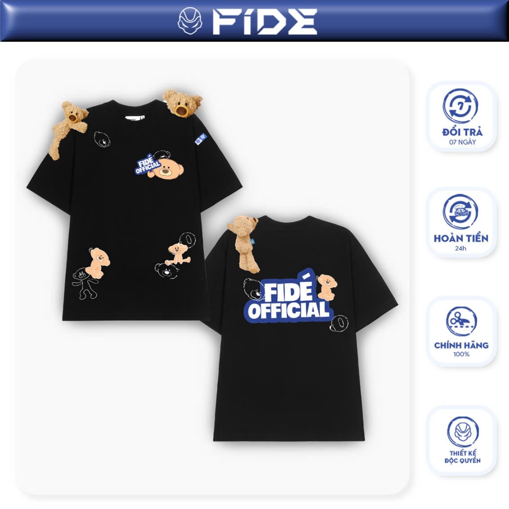 Fide TEEDY t-shirt, unisex cotton t-shirt for men and women, loose form ...