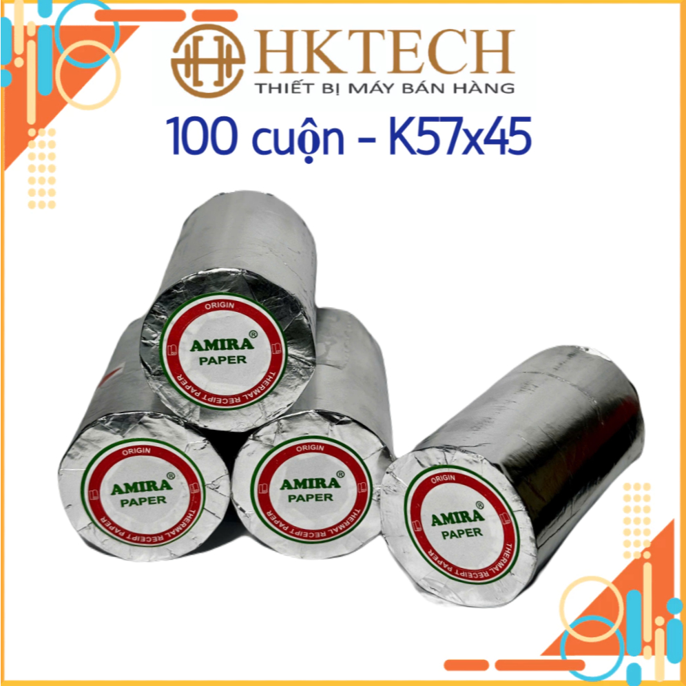 100 rolls of K57 receipt printing paper, diameter 45mm | Shopee Malaysia