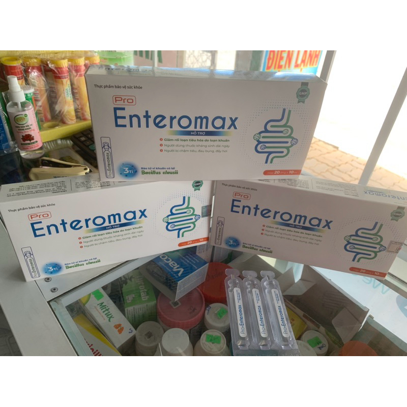 Pro Enteromax supplements 3 billion beneficial intestinal bacteria (box ...