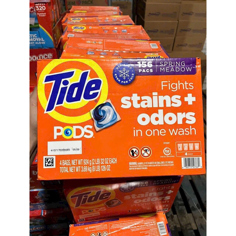 Tide Pods 3 in 1 laundry detergent capsules 156 capsules -- American ...