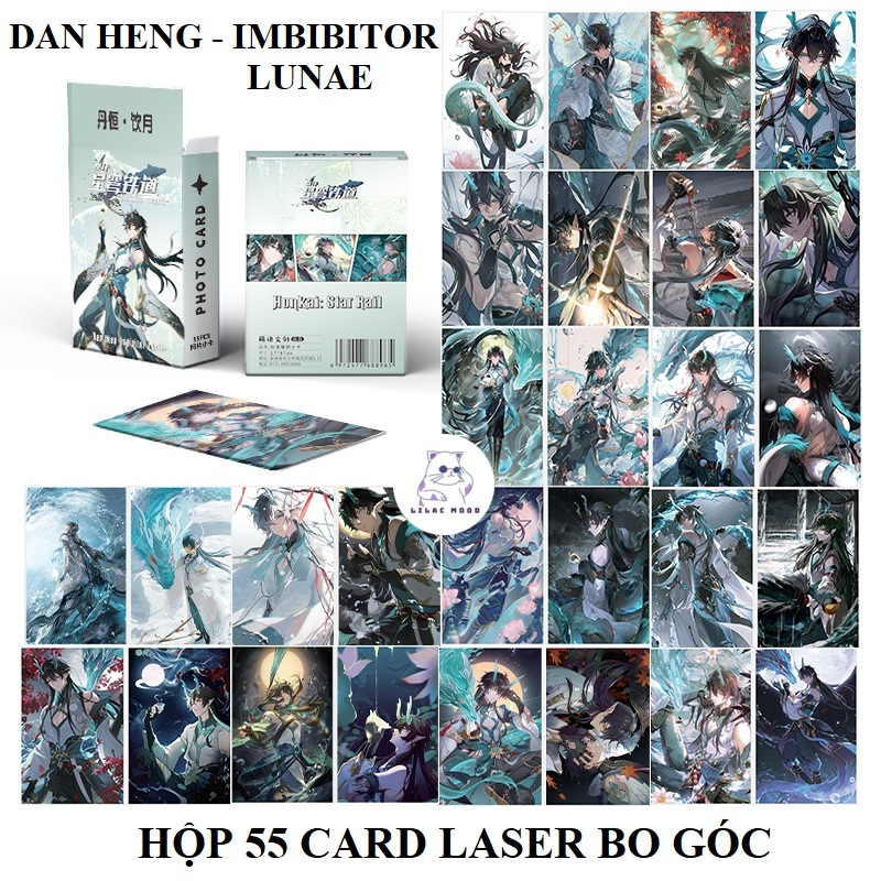 Available Dan Heng / Imbibitor Lunae - Honkai Star Rail | Card box of 50 hologram laser cards ...