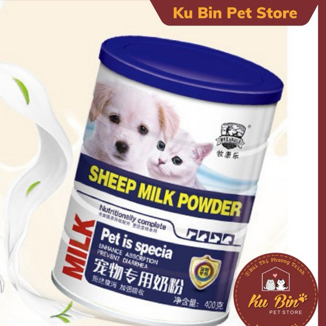 Premium powdered milk and goat milk for dogs and cats, 400g box ...