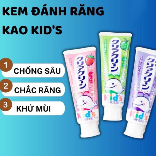 Kids Kao toothpaste 70g Japan (3 flavors) | Shopee Malaysia
