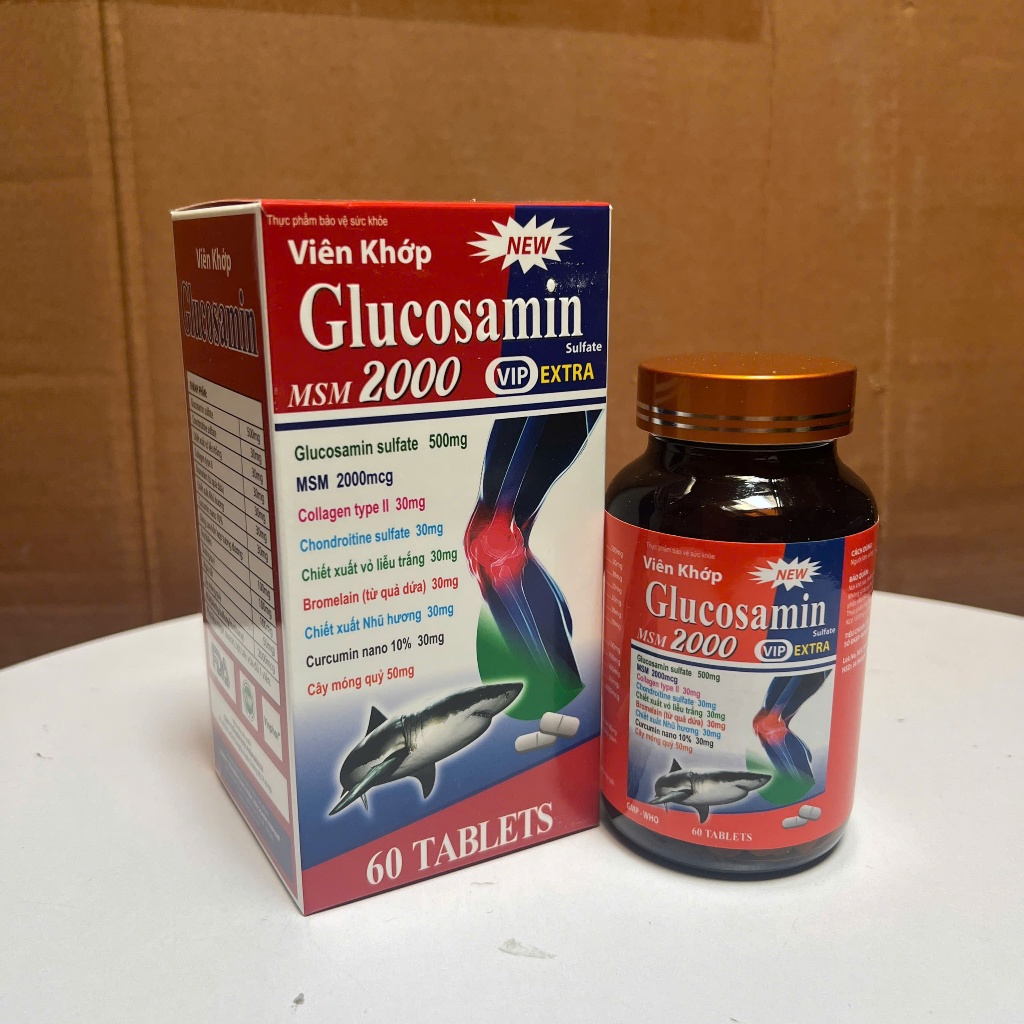 Glucosamine MSM 2000 joint tablets Help supplement nutrients for joints, support joint ...