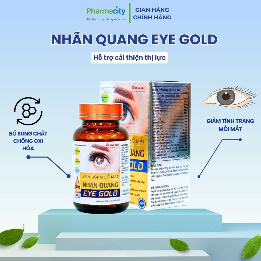 Eye GOLD EYE Supplements Improve EYE Vision, Prevent EYE Fatigue, Dry ...