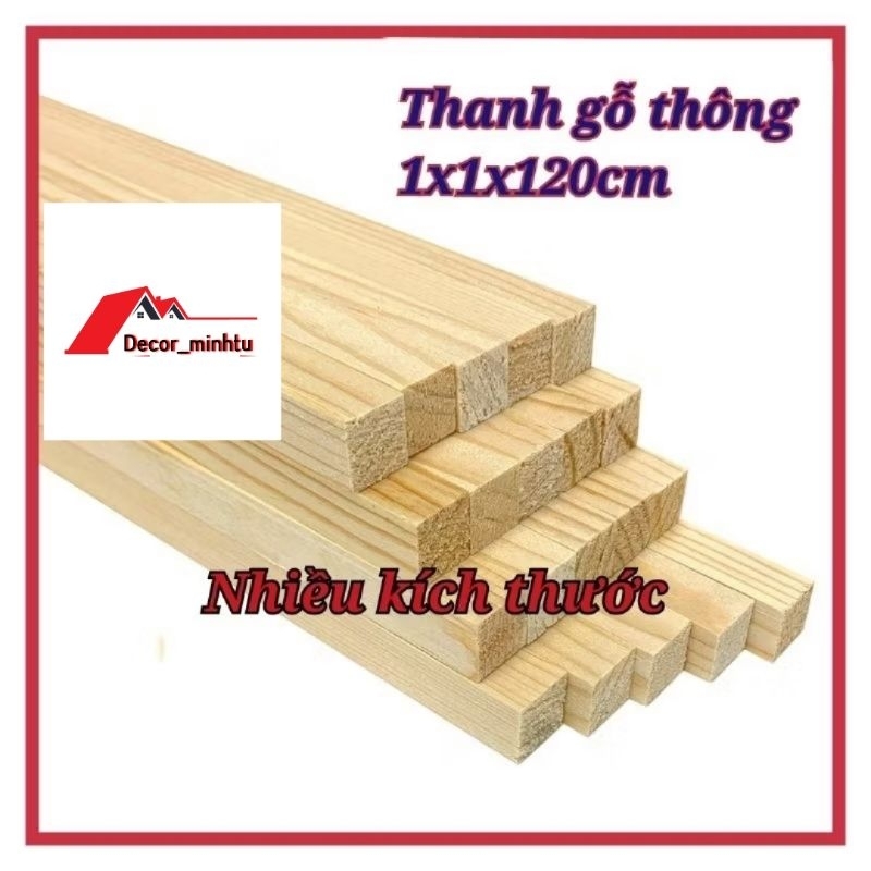 Square pine wood bar 1cm x 1cm + smooth planing on 4 sides, pine wood ...