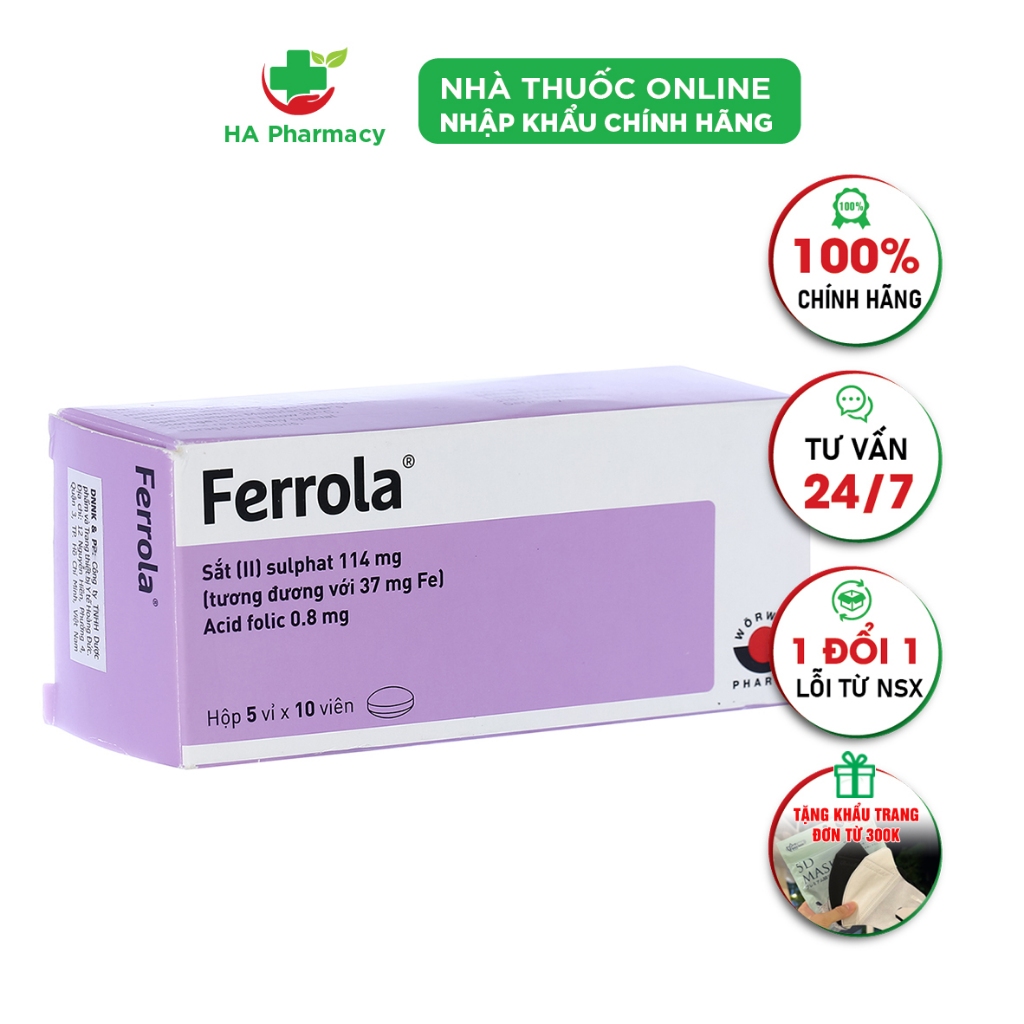 Ferrola - Iron and folic acid supplement for people with anemia and ...