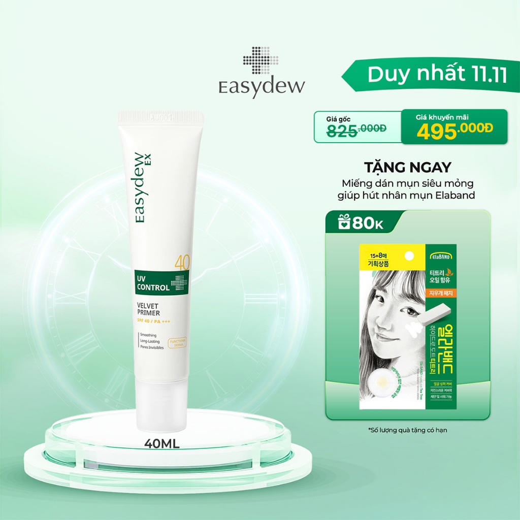 Easydew Ex Uv Control Velvet Primer transparent 40ml | Shopee Malaysia