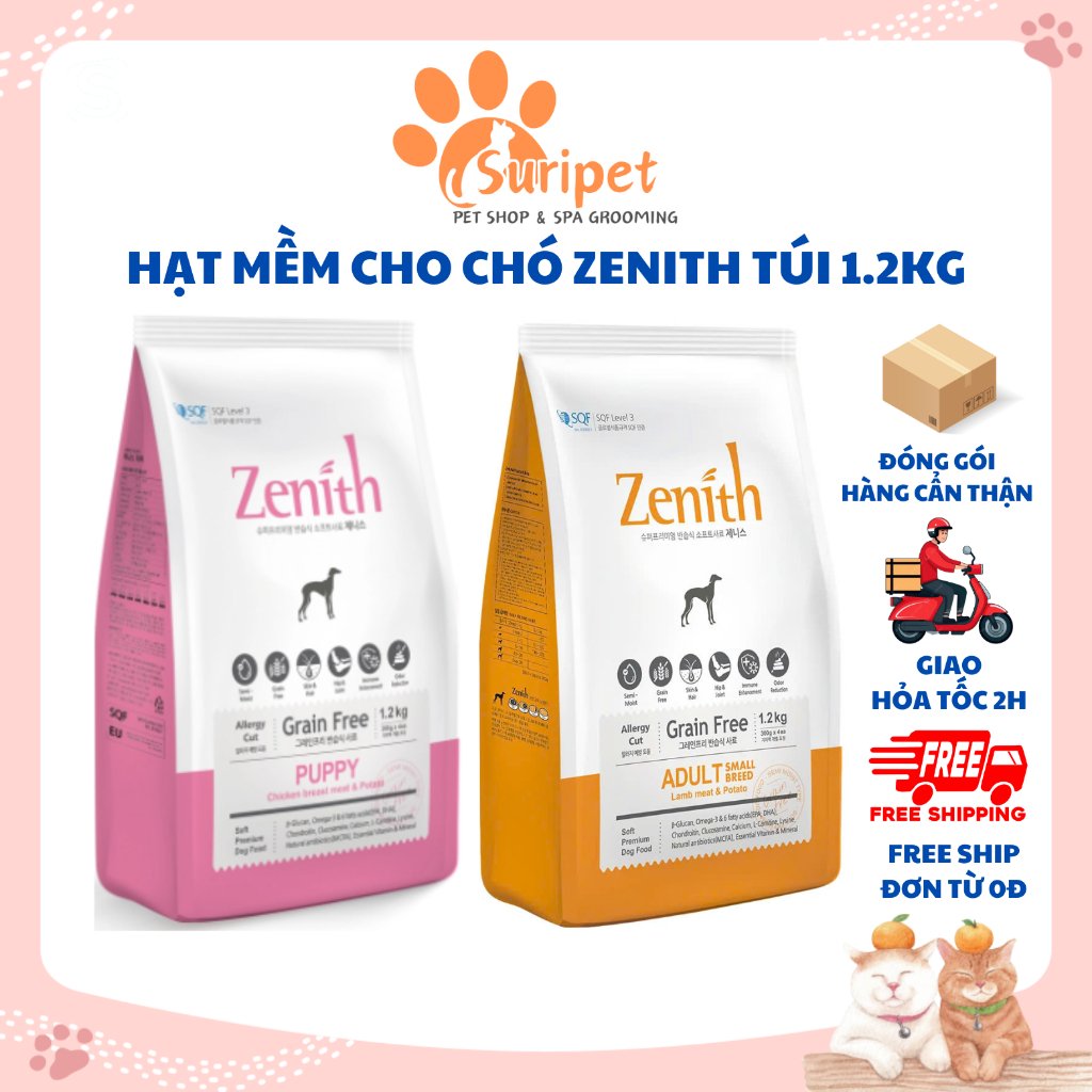 Zenith Soft Grain Dog Food 1.2kg Bag (Grains for all ages and breeds of ...