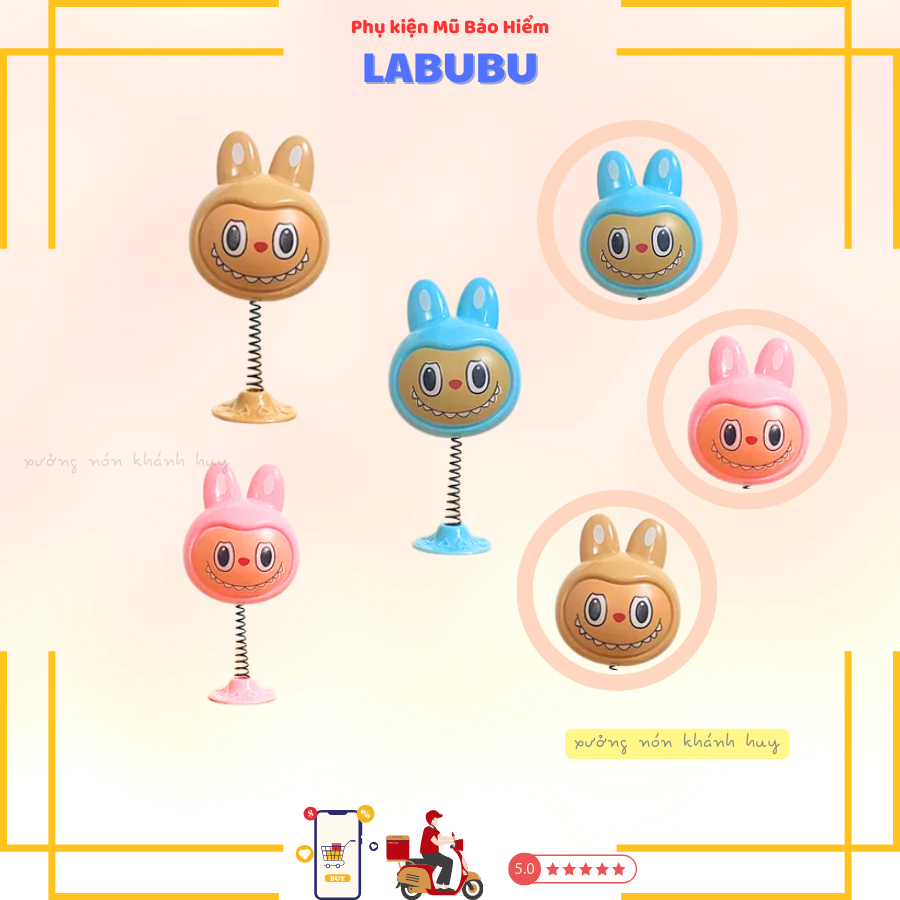 XO Colorful Labubu Spring Flower Attached to Helmet is super beautiful ...