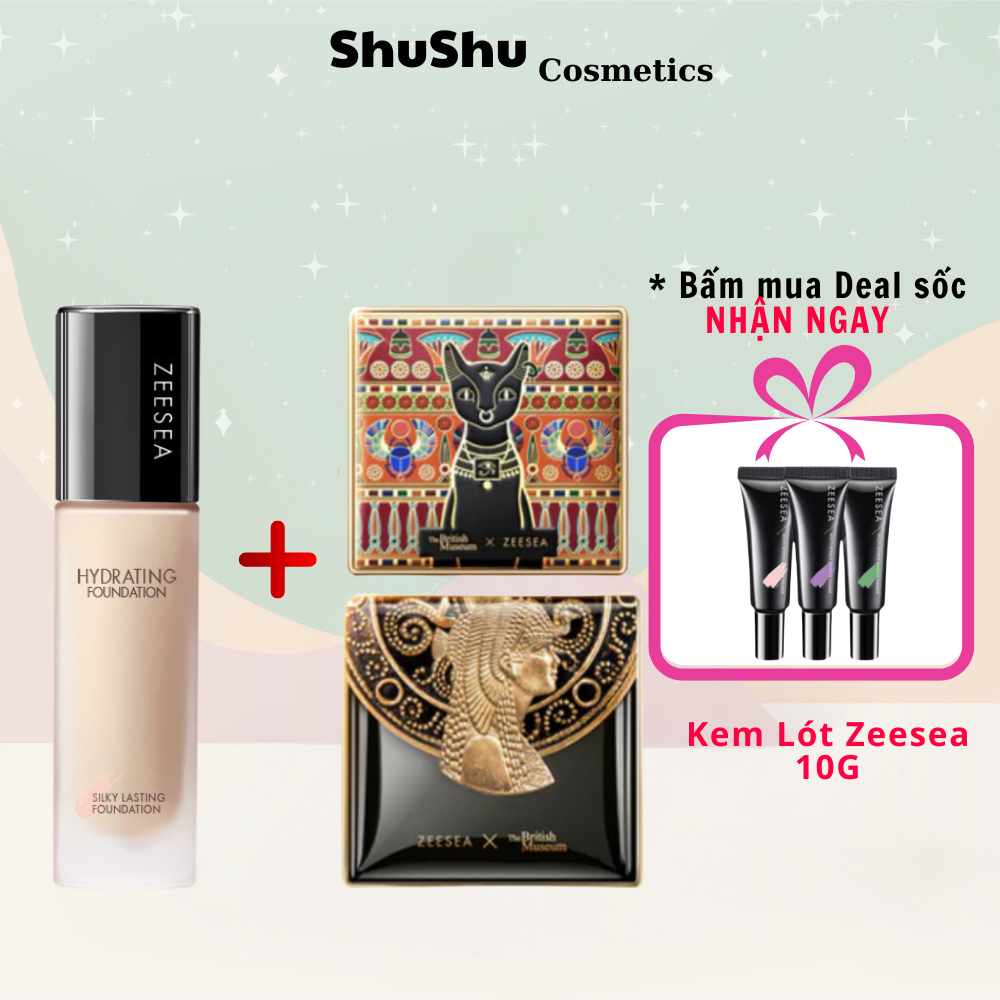 [COMBO] Zeesea Foundation 30G, Zeesea Powder FREE with Zeesea Purple ...