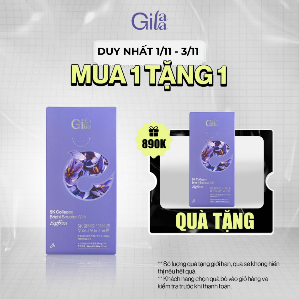 [BUY 1 GET 1 FREE] Gilaa Super Molecular Collagen Drink 300da ...