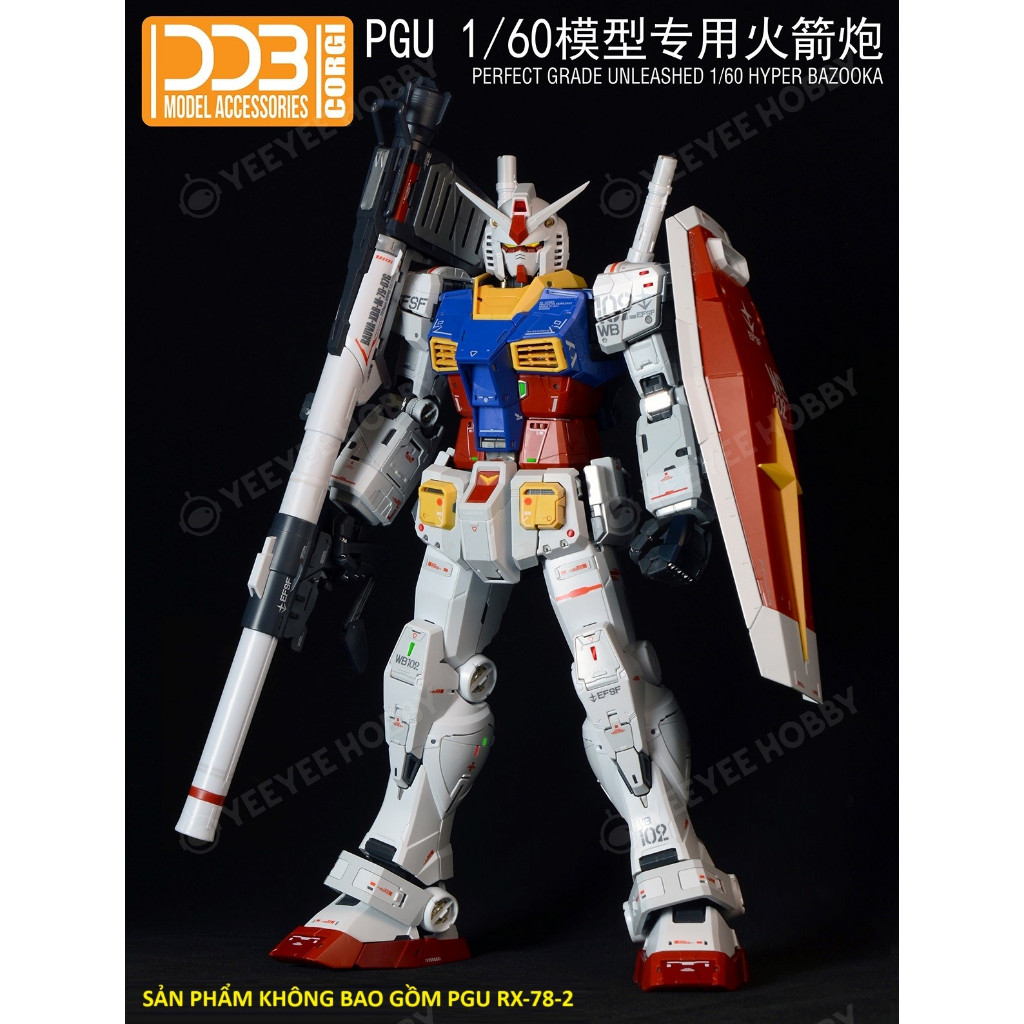 Ddb CORGI - PG 1/60 HYPER BAZOOKA ASSEMBLY MODEL FOR PGU RX-78-2 ...